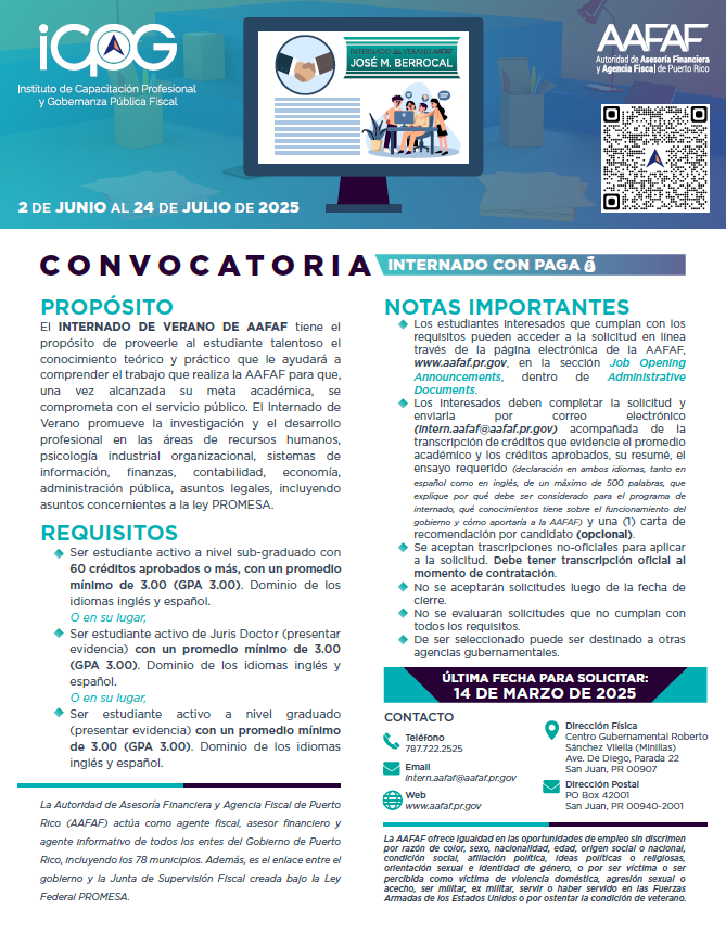 Ofertas Empleos e Internados – Programa Enlace FAE